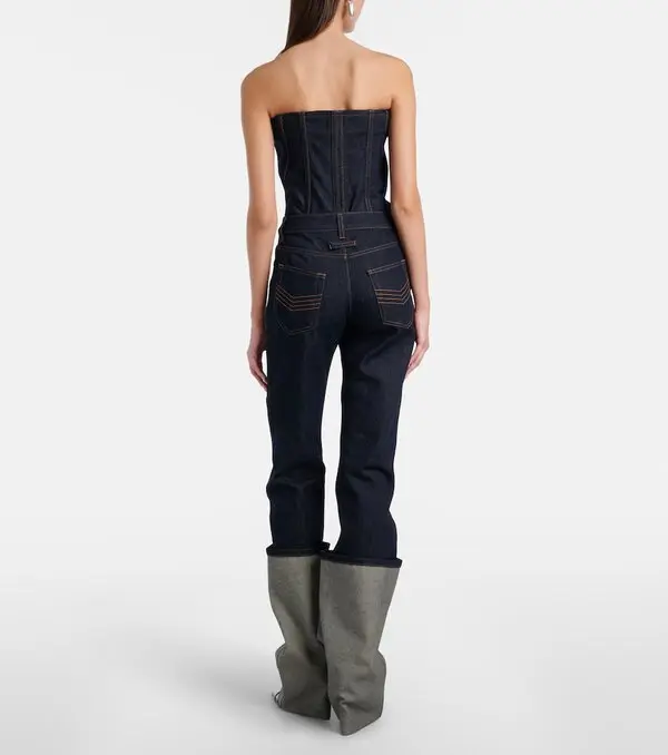 JEAN PAUL GAULTIER Cutout Straight Leg Jeans