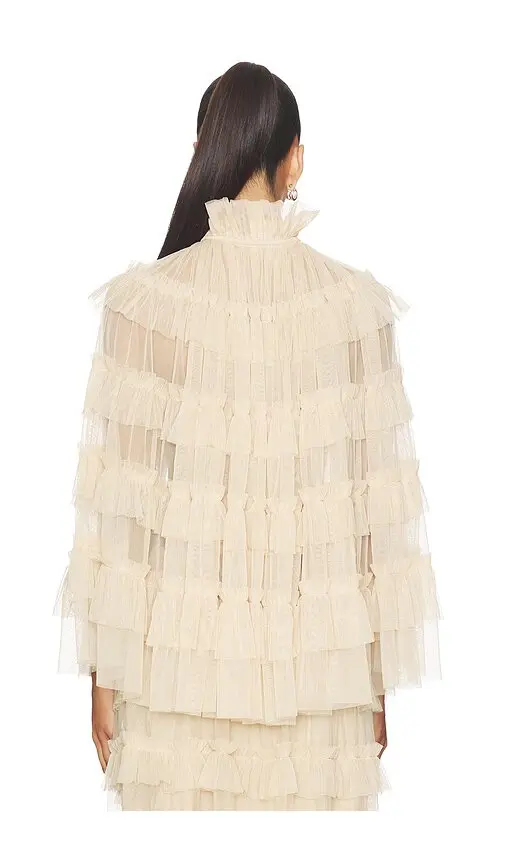 ALLSAINTS Aude Ruffle Cape