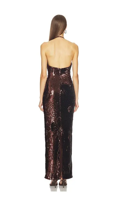 MICHAEL COSTELLO X Revolve Sequined Halterneck Gown
