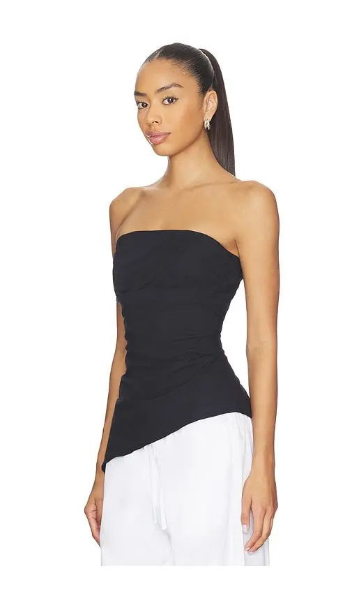 SNDYS. Nyomi Asymmetrical Strapless Top