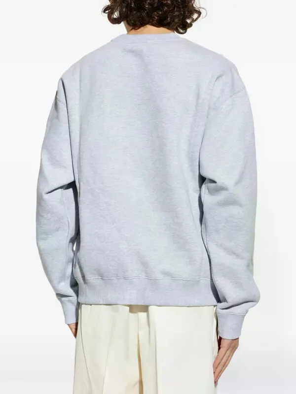 JIL SANDER Logo Crew-neck Sweatshirt - Grey