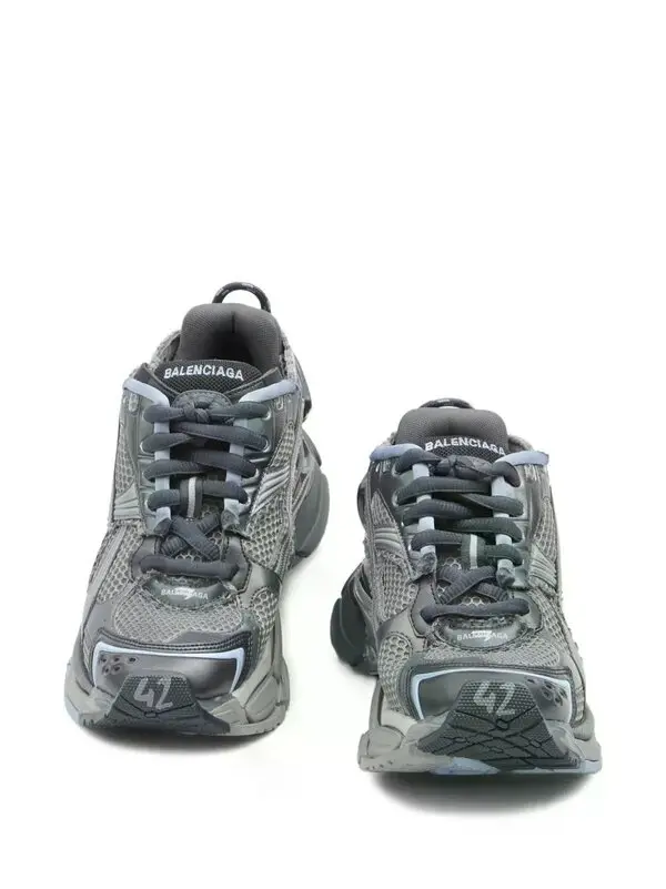 Balenciaga Printed Runner Sneakers - Grey