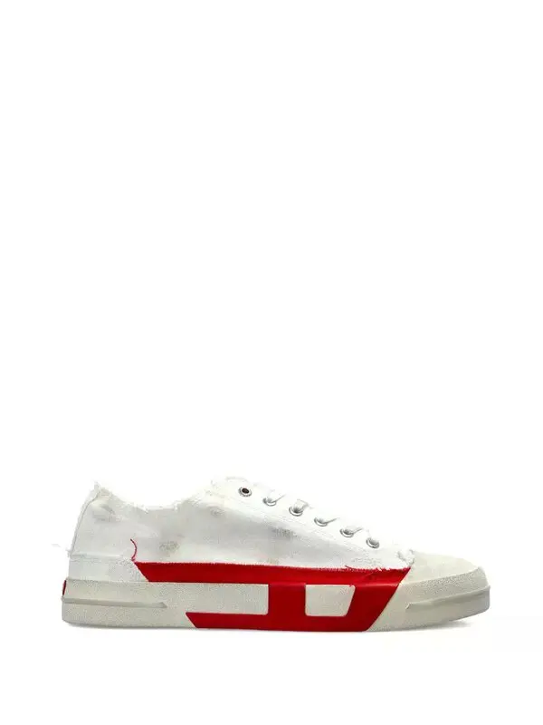 DIESEL® Distressed Stripe Low Top Sneakers