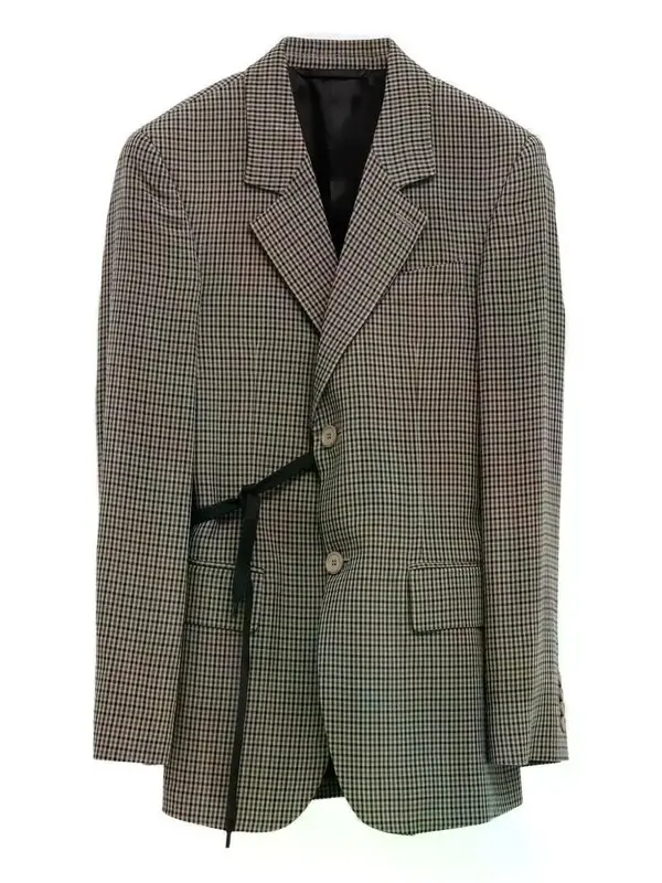 Balenciaga Checked Tie Blazer