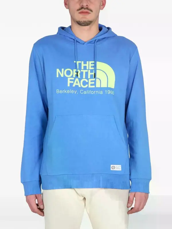The North Face Logo-print Hoodie - Blue