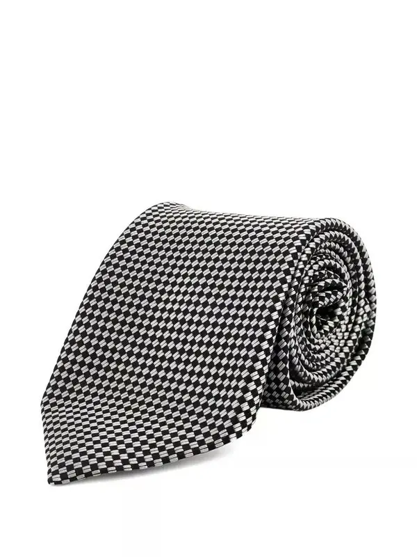 TOM FORD Patterned Neck Tie - Silver