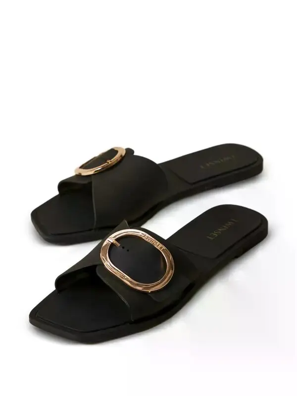 TWINSET Slides With Logo Buckle