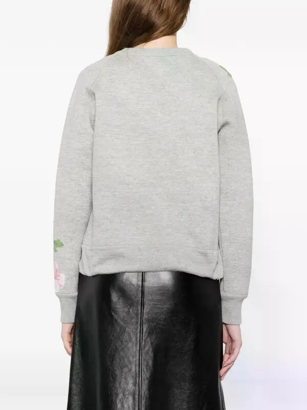 Oscar De La Renta Graphic Print Crewneck Sweatshirt