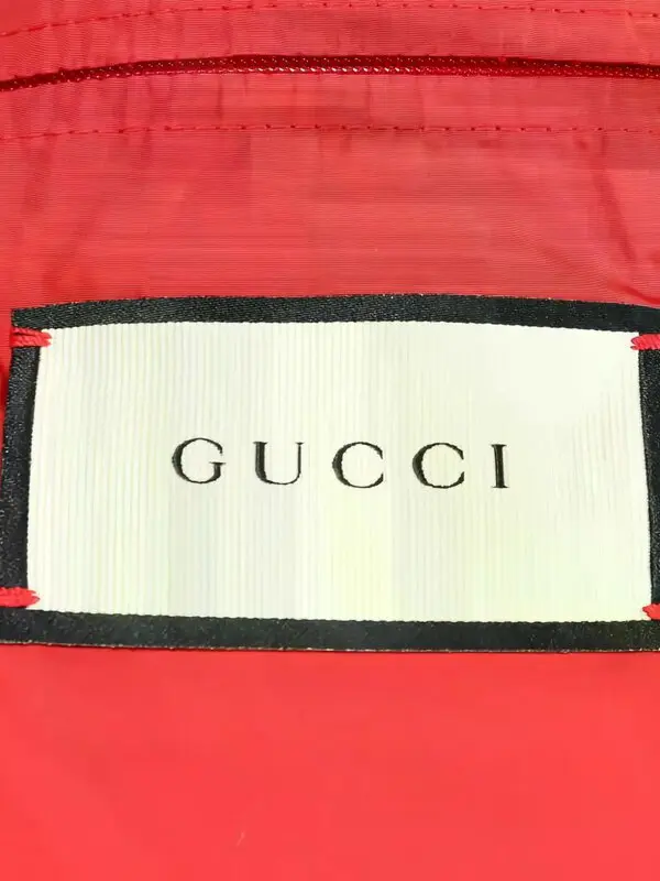 Gucci 2010s Checked Down Coat - Blue