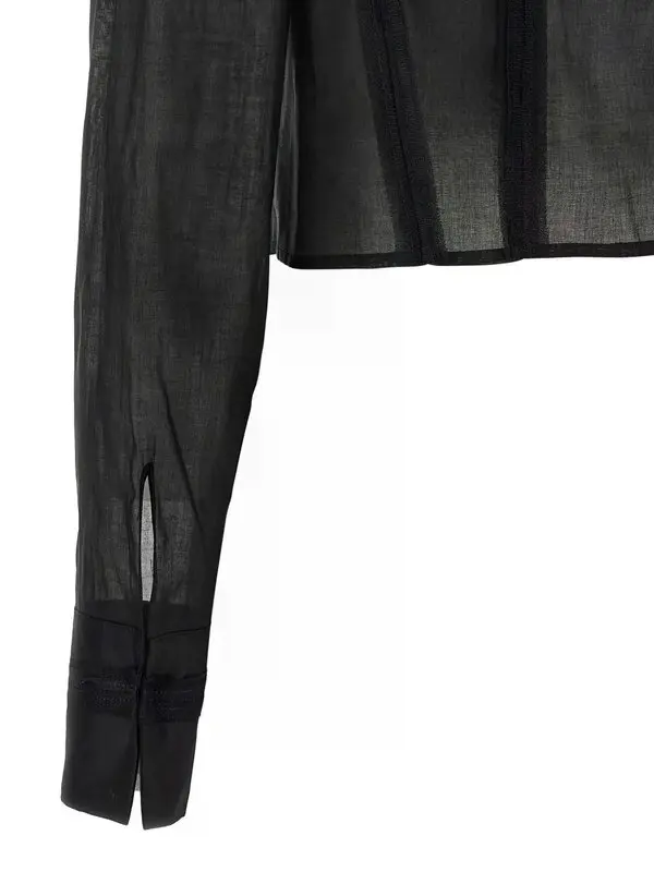 Elisabetta Franchi Cotton Shirt With Embroidery