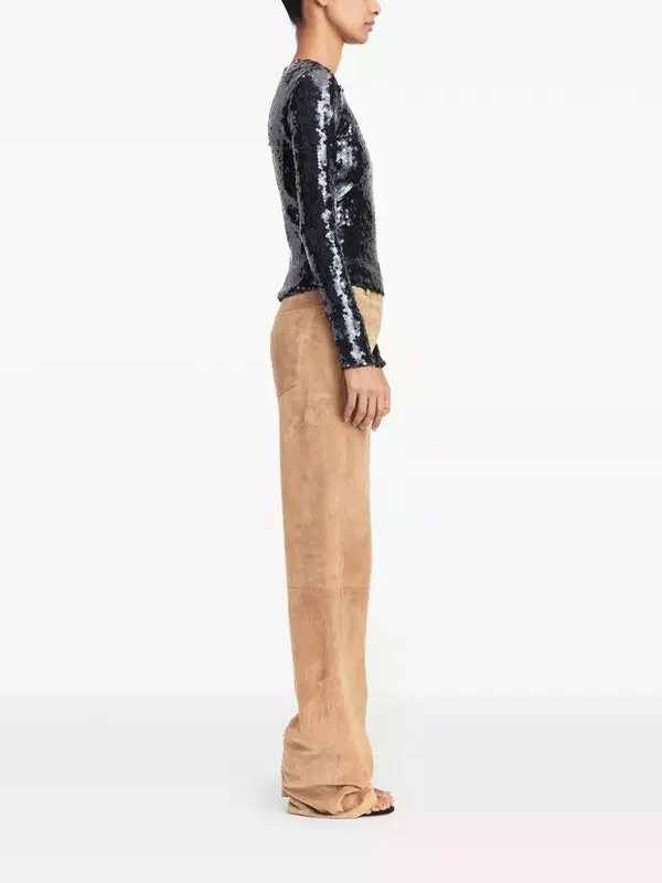 16Arlington Tanith Sequin Top - Black