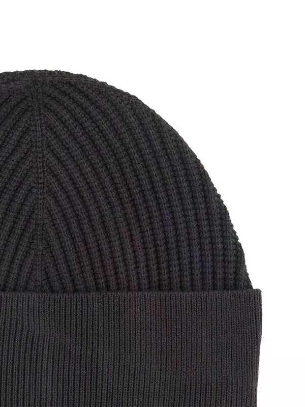 Studio Nicholson Mikkel Ribbed-knit Beanie Hat - Blue