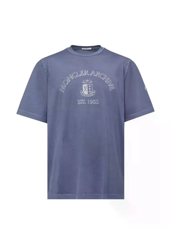 Moncler Printed T-shirt - Blue