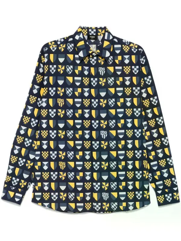 Fendi Cotton Shirt - Blue