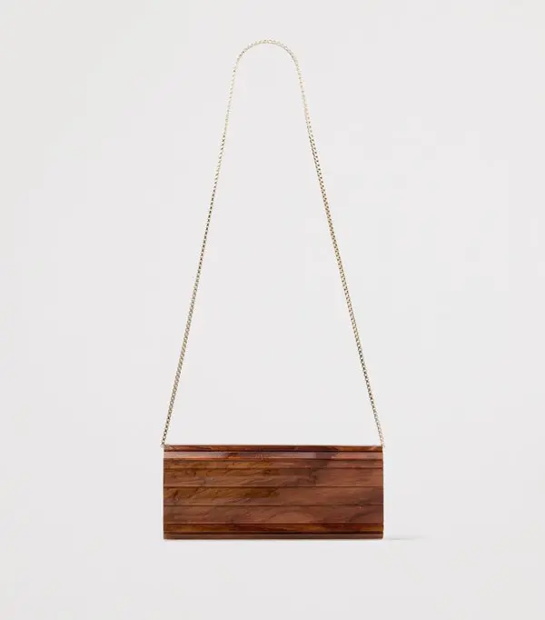 JIMMY CHOO Marble-effect Sweetie Clutch Bag