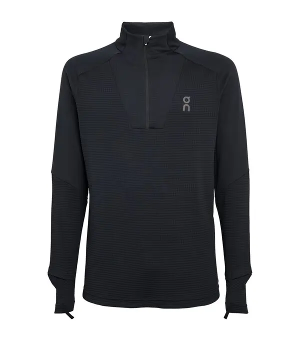 On Climate Half Zip Long Sleeve T-shirt - Black