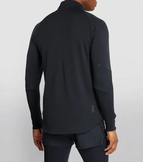 On Climate Half Zip Long Sleeve T-shirt - Black