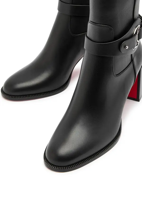 CHRISTIAN LOUBOUTIN Dianouchette 70 Buckled Leather Ankle Boots