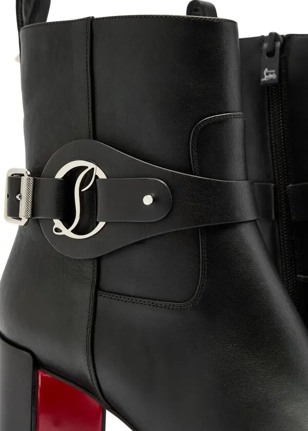 CHRISTIAN LOUBOUTIN Dianouchette 70 Buckled Leather Ankle Boots