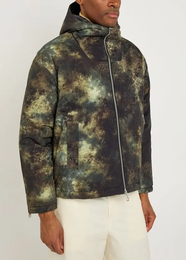 COLE BUXTON Padded Printed Shell Jacket - Multicoloured 1