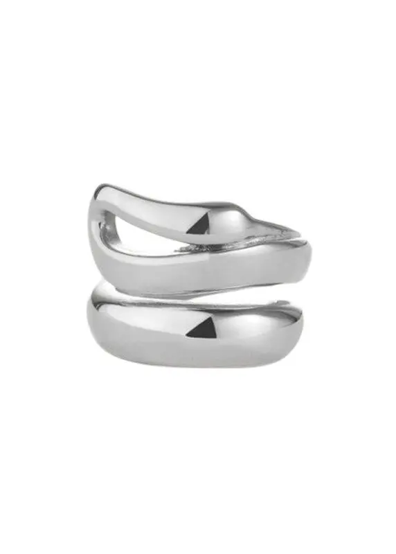 Jenny Bird Chunky Wrap-around Ring - Silver