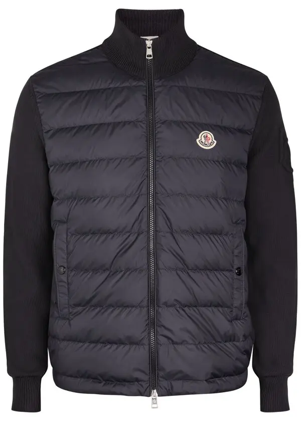 Moncler Quilted Hooded Cotton-blend Jacket