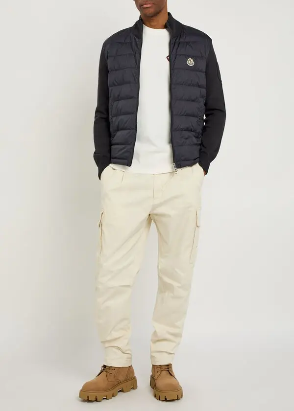 Moncler Quilted Hooded Cotton-blend Jacket