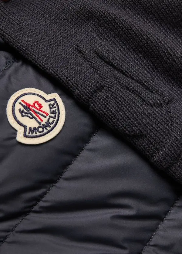 Moncler Quilted Hooded Cotton-blend Jacket