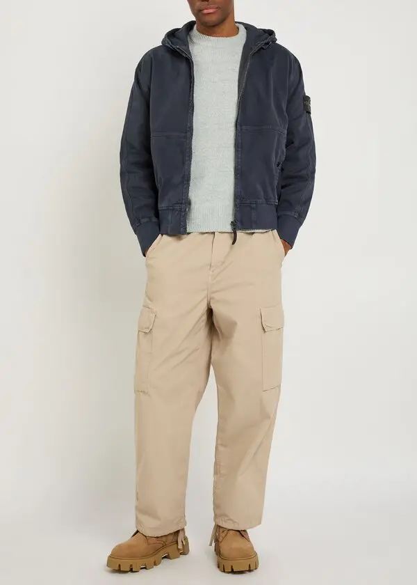 Stone Island Hooded Canvas Jacket