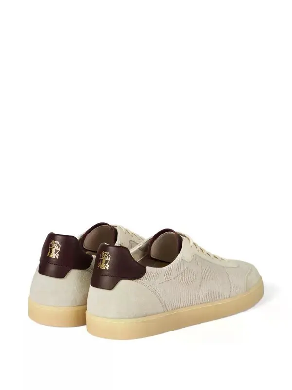 Brunello Cucinelli Knitted Lace-up Sneakers
