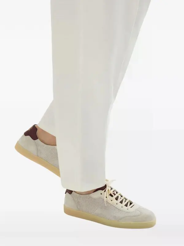 Brunello Cucinelli Knitted Lace-up Sneakers