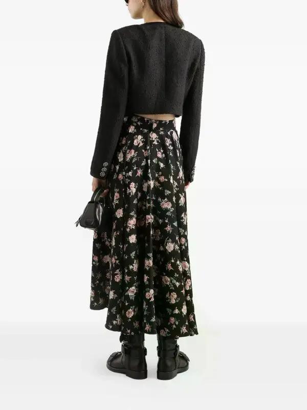 Dolce & Gabbana Midi Floral-print Skirt