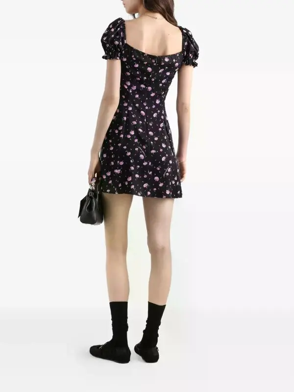 Dolce & Gabbana Ruffled Floral Mini Dress