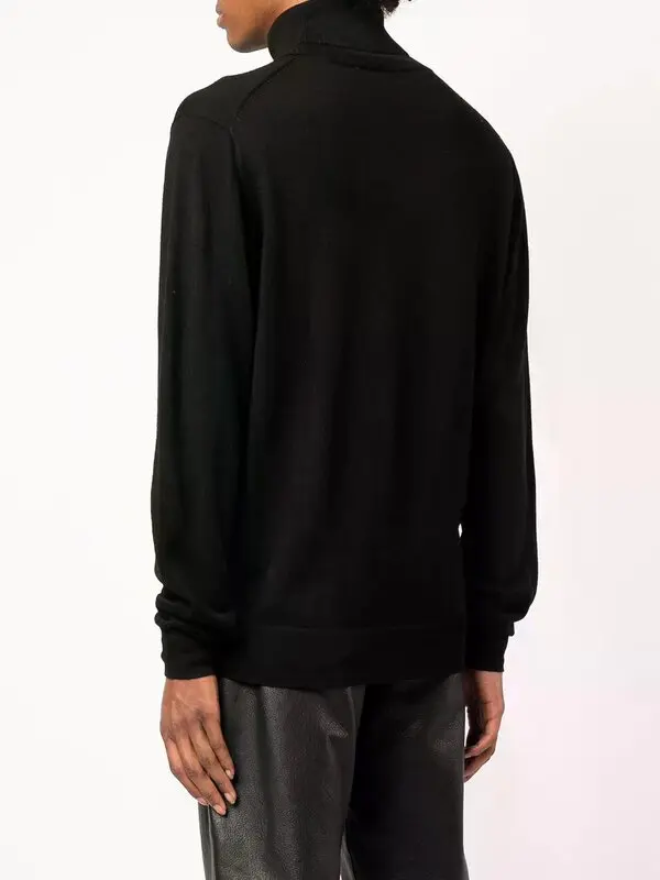 ROMEO HUNTE Wool Fitted Roll Neck Jumper