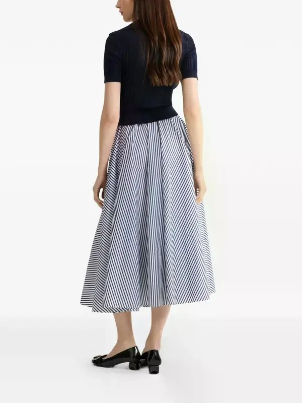 PATOU Ribbed Knit V-neck Top