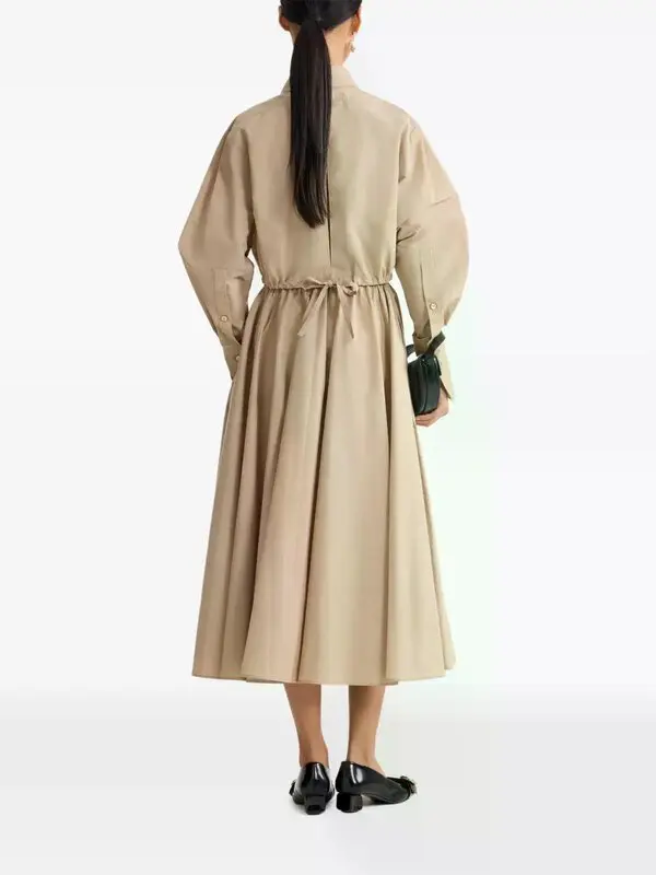 PATOU Cropped Shirt With Chest Flap Pockets And Elasticated Hem