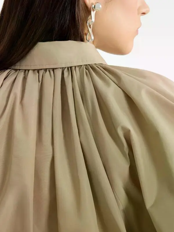 PATOU Gathered Cropped Blouse