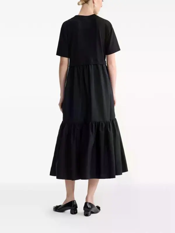 PATOU Short-sleeve Crewneck Midi Dress