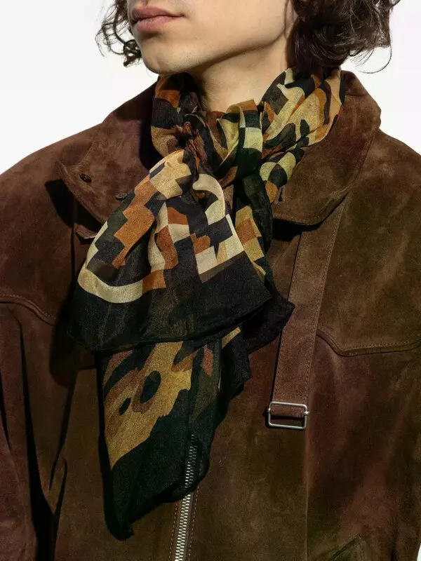 Moschino Geometric-print Scarf