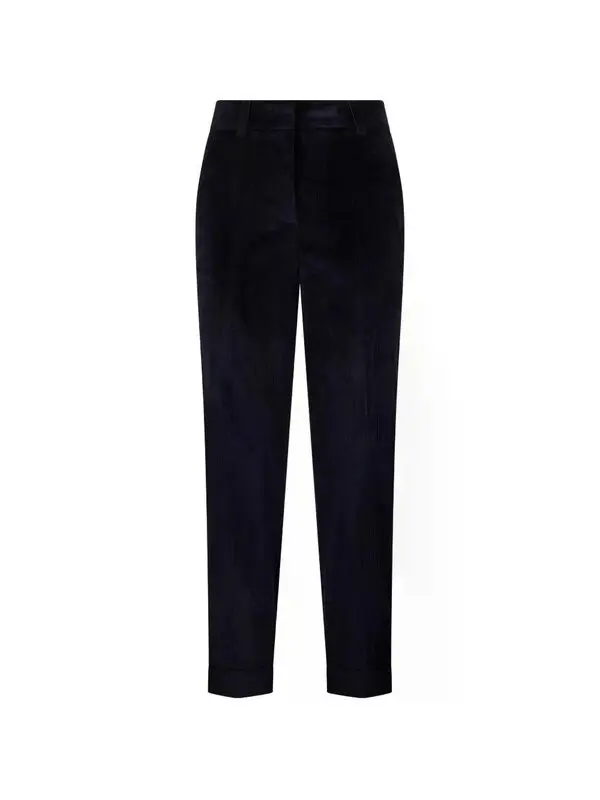 Peserico High-waisted Ribbed Trousers