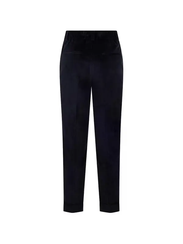 Peserico High-waisted Ribbed Trousers