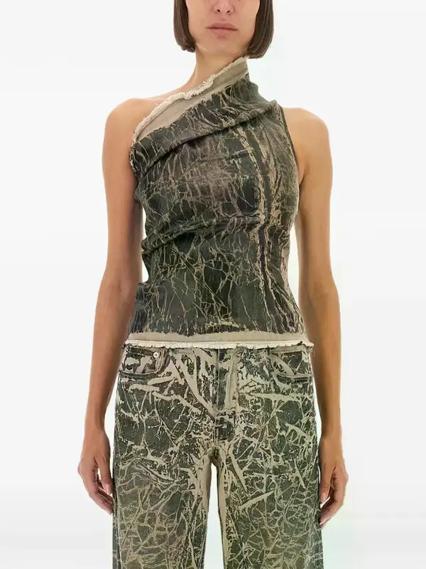Rick Owens Athena One-shoulder Top - Grey