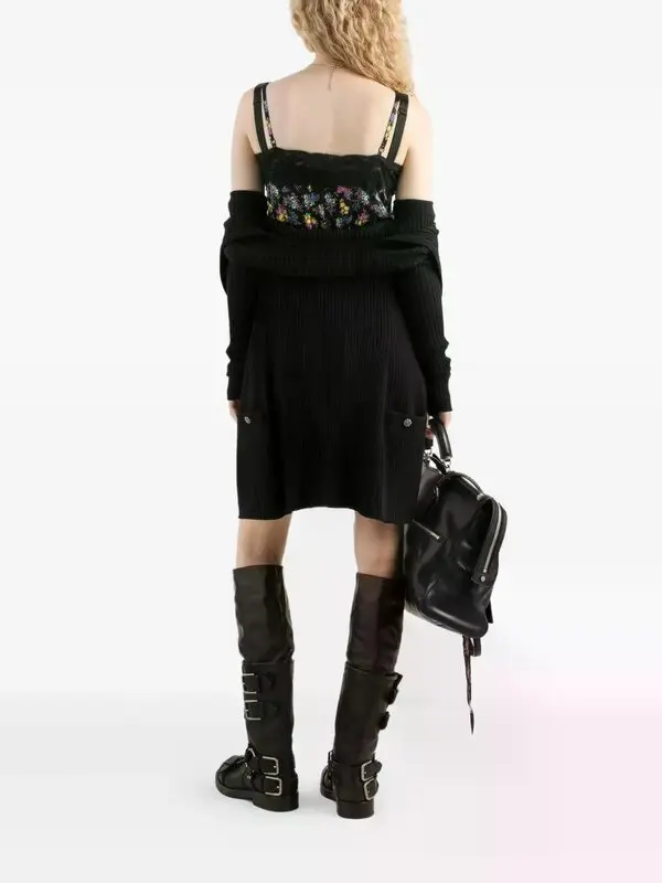 Dolce & Gabbana Ribbed Knit Button Jacket