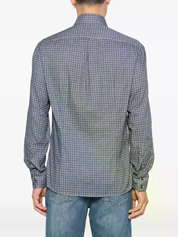 Brunello Cucinelli Geometric-pattern Shirt