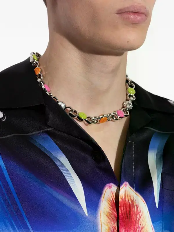 Casablanca Tone Floral Motif Necklace