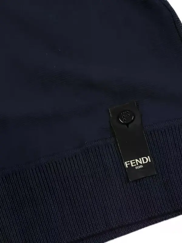 Fendi Ff Logo-pattern Knitted Top