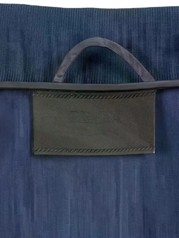 Prada Logo Plaque Bomber Jacket
