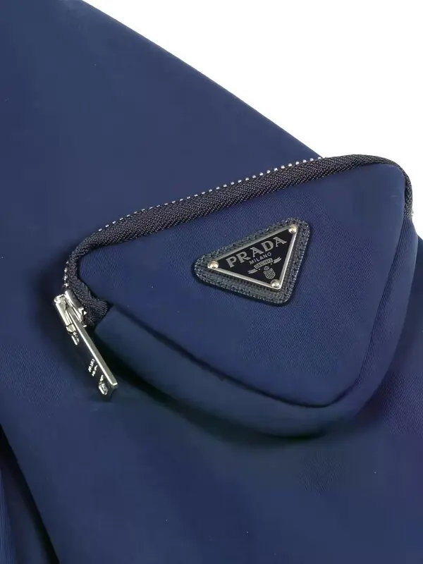 Prada Logo Plaque Bomber Jacket