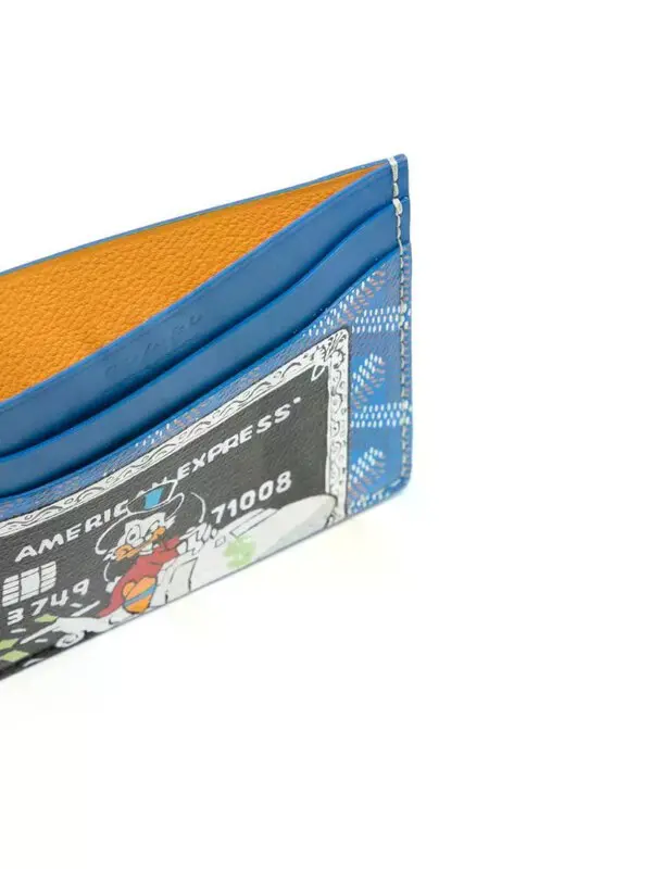 Goyard Pre-owned Scrooge Mcduck-print Saint Sulpice Card Holder