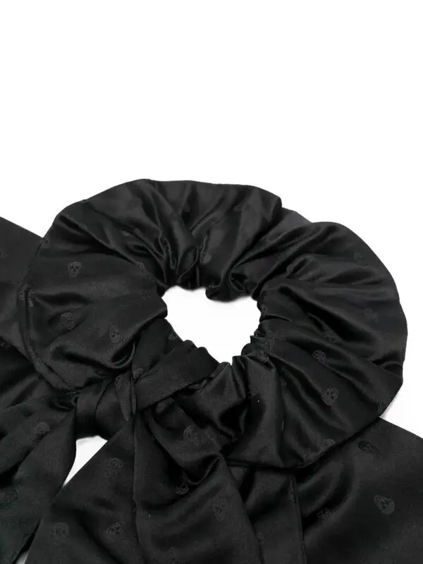 Alexander McQueen Skull Print Bow Hair Accessory